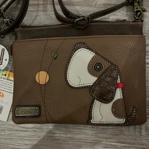 Chala | Bags | Nwt Chala Brown Convertible Crossbody Purse Clutch Bag ...